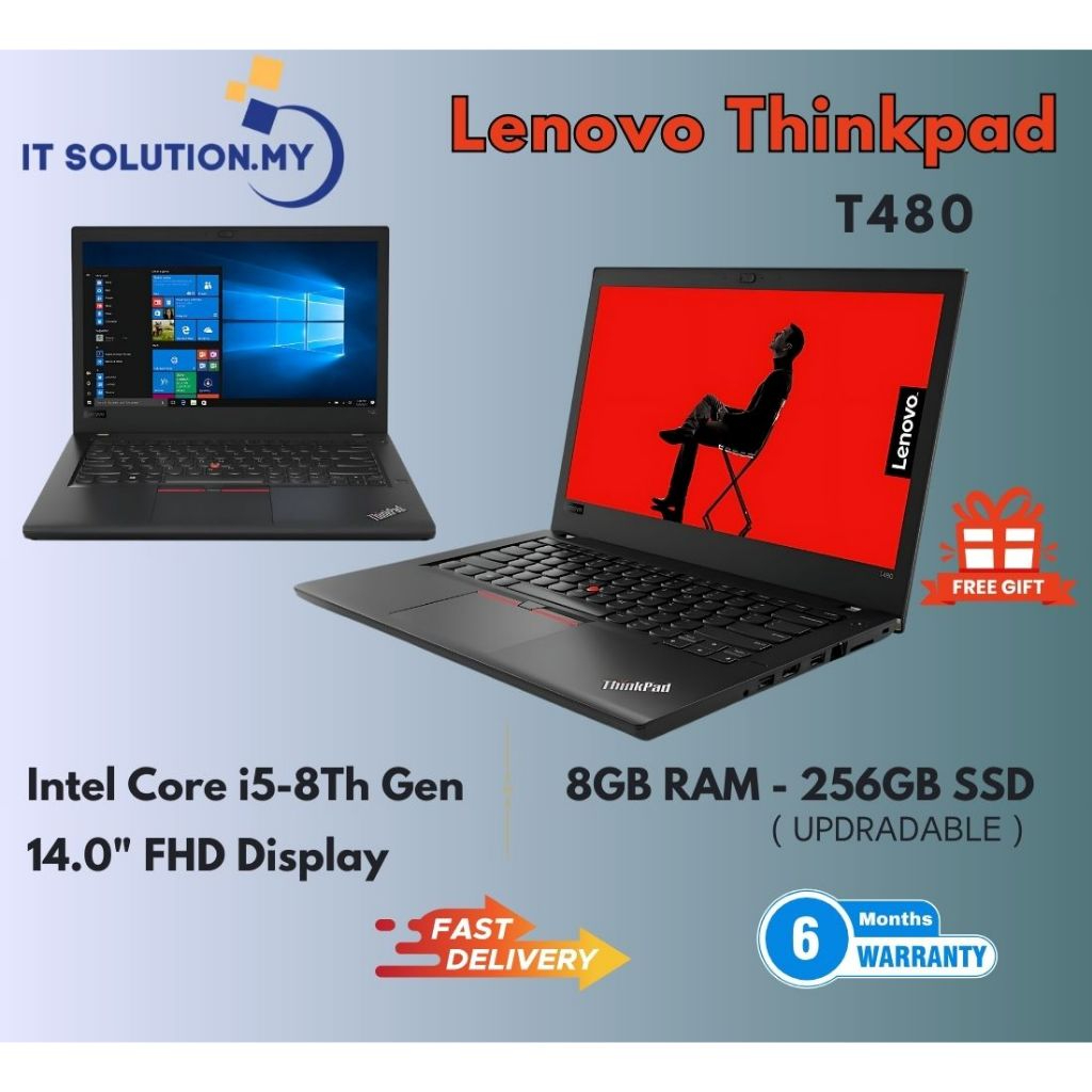 Lenovo ThinkPad T480 - 14" inch FHD - Intel Core i5-8th Gen | 8GB-256GB ...