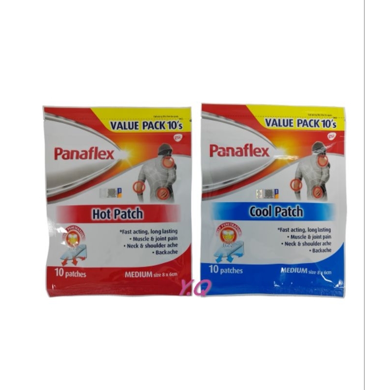 Panaflex Patch 10 Patches (Cool /Hot) From the maker of Panadol ...