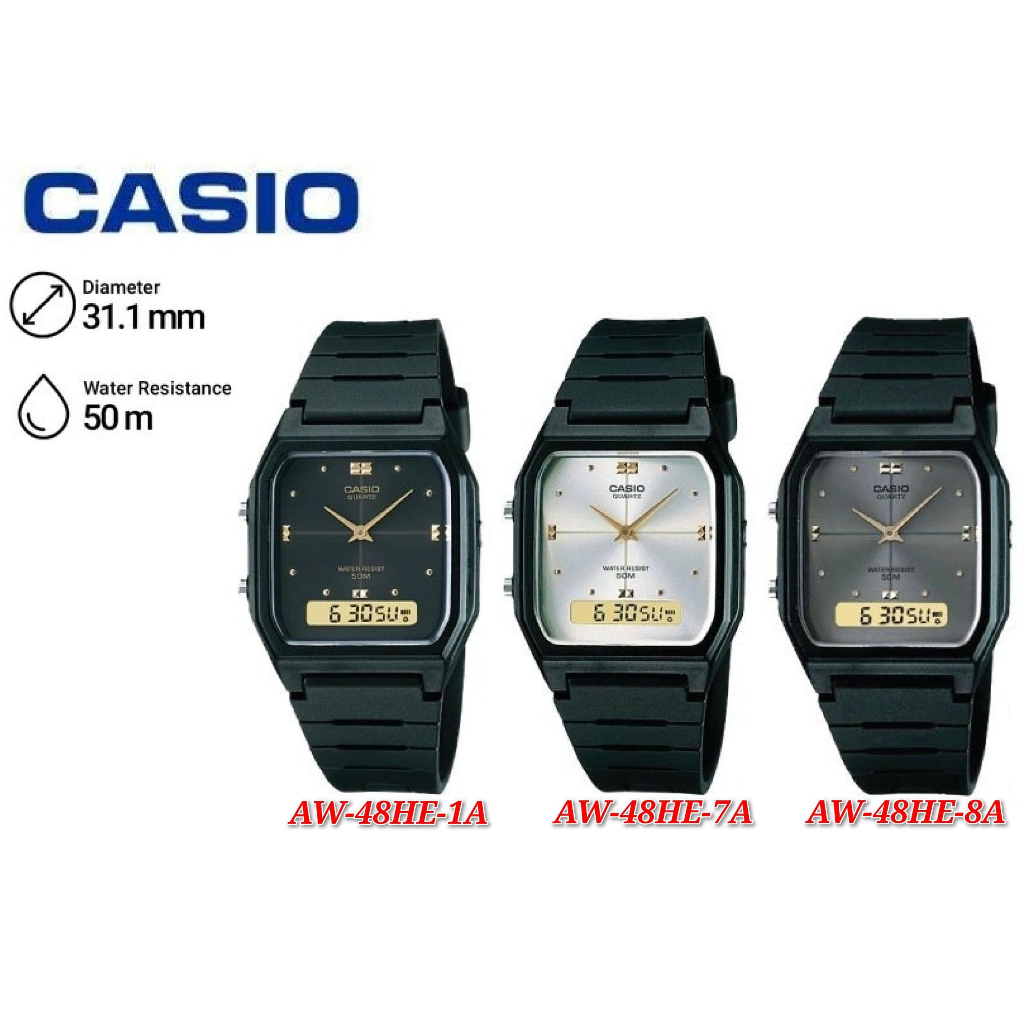 Casio AW-48HE Series Analog-Digital Watch | Shopee Malaysia