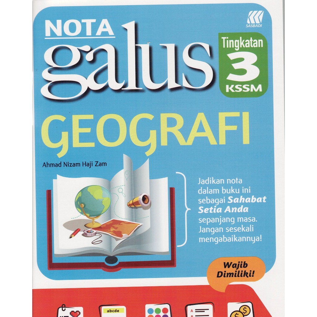 BUKU RUJUKAN : NOTA GALUS GEOGRAFI TINGKATAN 3 KSSM | Shopee Malaysia