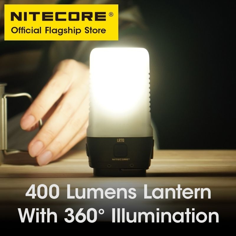 NITECORE LR70 Flashlight Lantern Powerbank 3 in 1 Camping Light 3000 ...