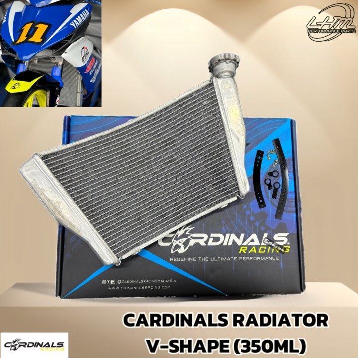 CARDINALS RACING UNIVERSAL V SHAPE RADIATOR COOLANT TANK 350MM / 500ML ...