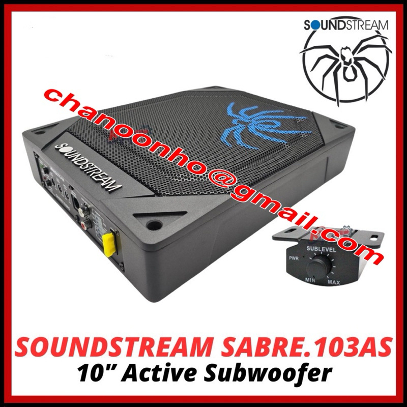SOUNDSTREAM SABRE.103AS (10") Ultra Compact Active Subwoofer with ...