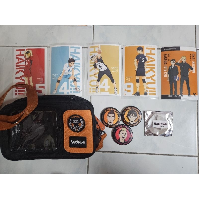Haikyu Merchandise (Official Photocard, Badge/Brooch Pin, Sling Bag ...