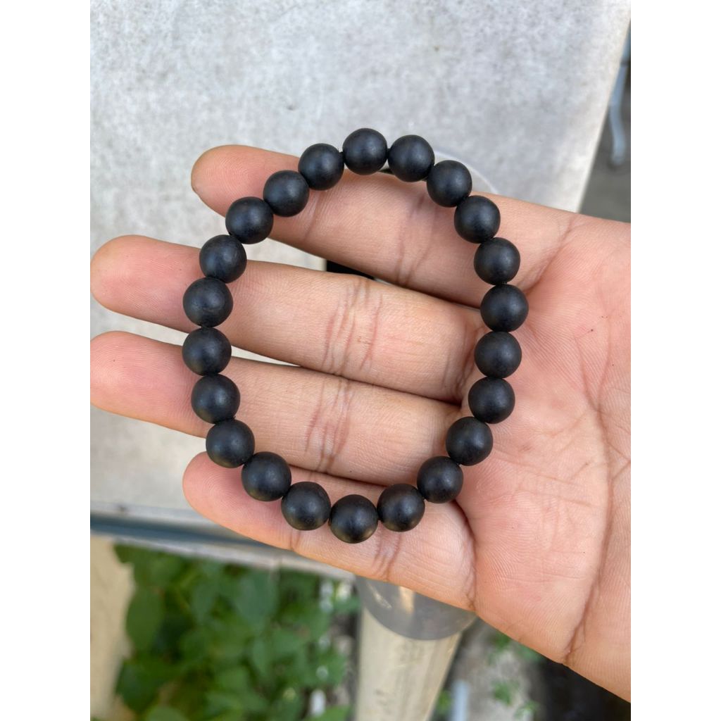 Gelang teras kemuning hitam saiz 8mm | Shopee Malaysia