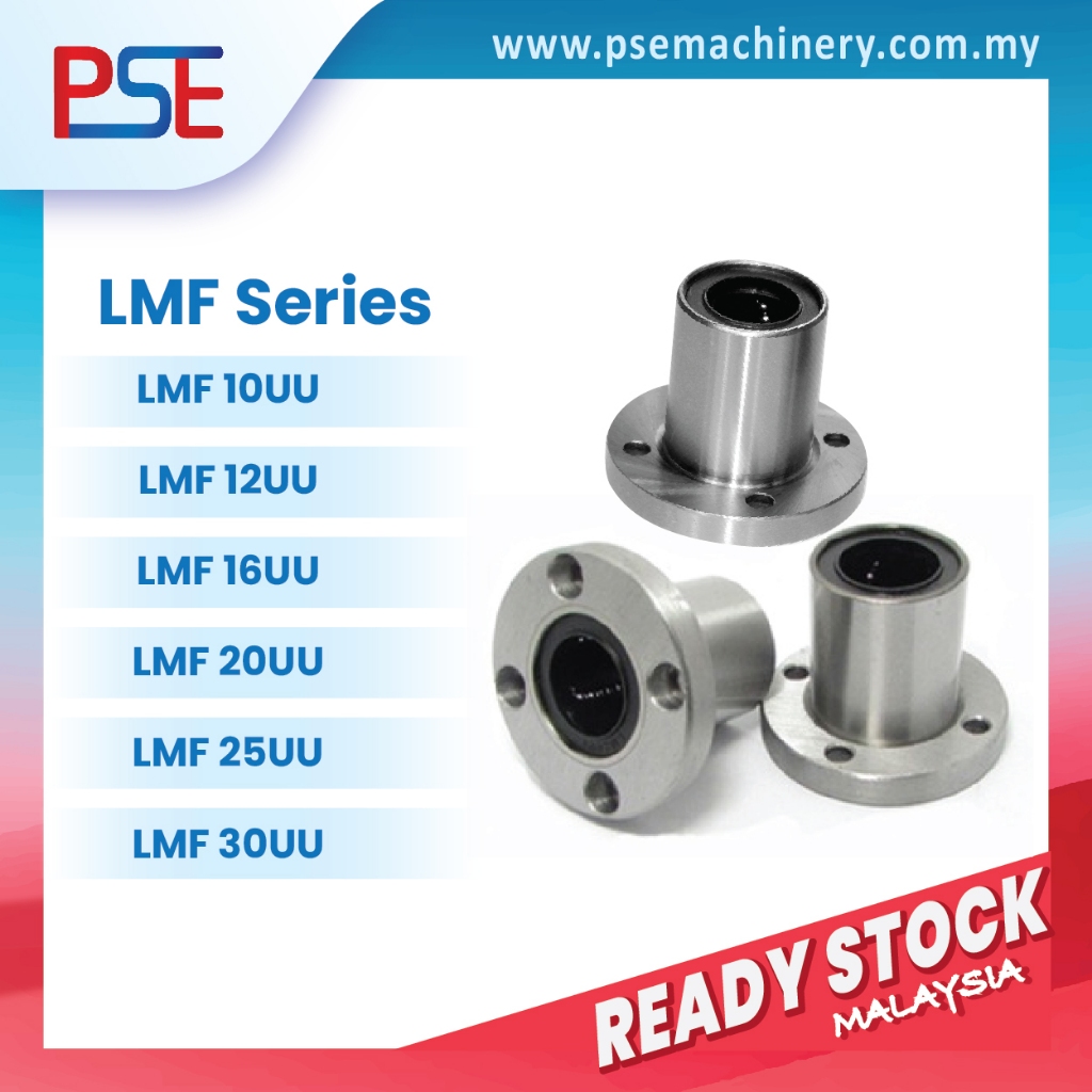 Flange Linear Motion Bushing Linear Ball Bearing LMF10 LMF12 LMF16 LMF20 LMF25 LMF30 | Shopee ...