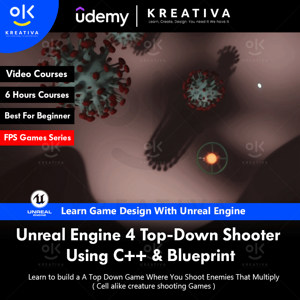 Unreal Engine FPS Video Course- Unreal Engine 4 Top-Down Shooter Using C++ & Blueprint | Shopee ...