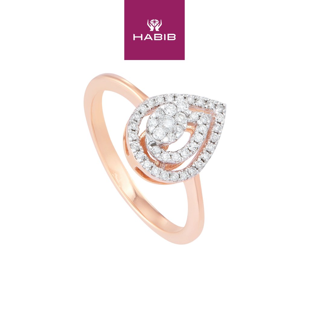 HABIB Diamond Ring in 375/9K Rose Gold 264240522(R) | Shopee Malaysia