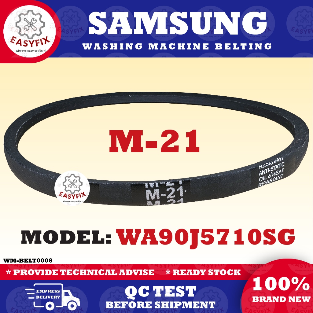WA90J5710SG M-21E / O-500E SAMSUNG WASHING BELTING GEARBOX BELTING BELT ...