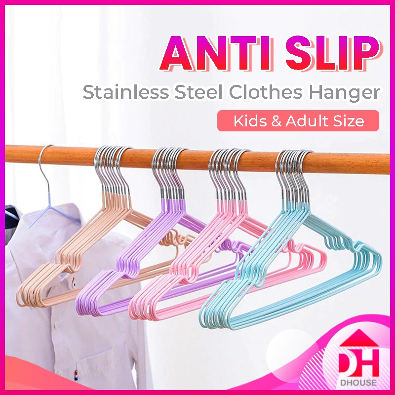 Premium Stainless Steel Wire Hanger Children Adult Clothes Anti Rust ...