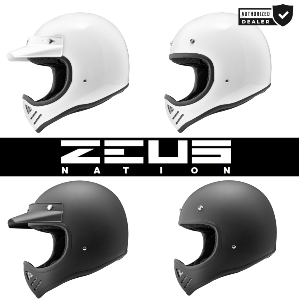 Zeus Helmet ZS-916 Vintage Full Face Helmet | Shopee Malaysia