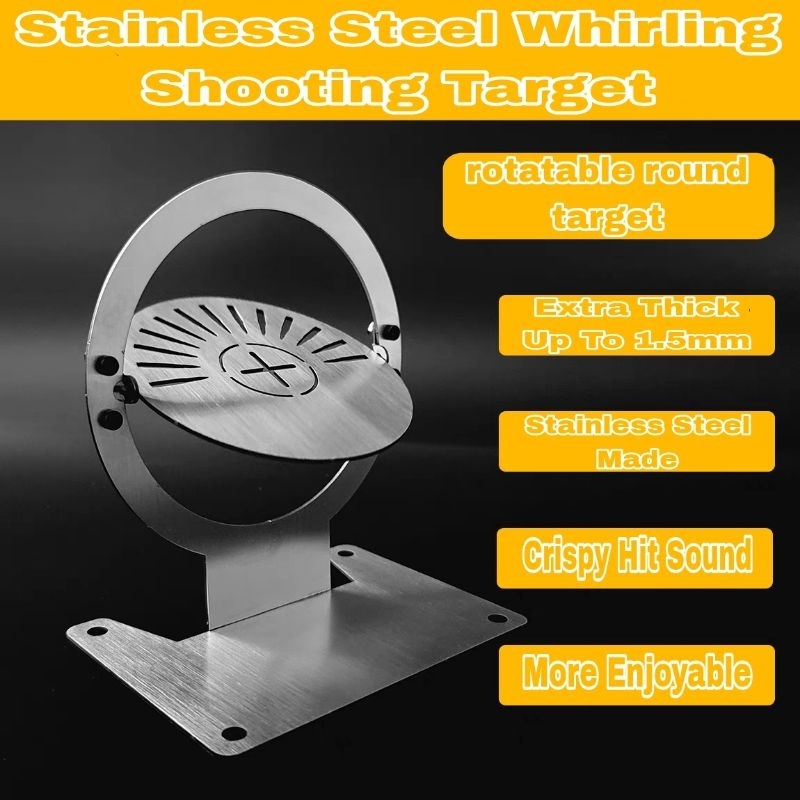 Rotatable CNC Stainless Steel Target Board / Thick Shooting Target ...