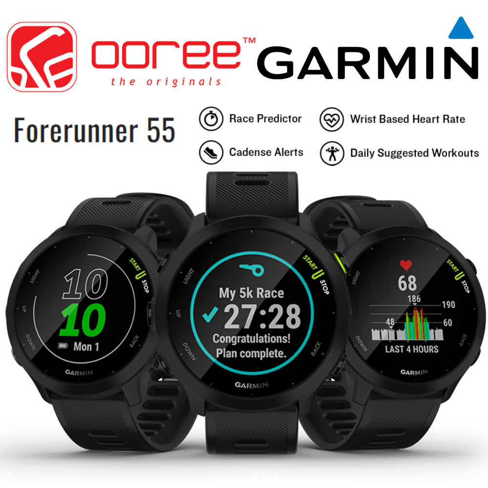 GARMIN FORERUNNER 55 SMARTWATCH WITH UP TO 2 WEEKS BATTERY LIFE/ BUILT ...