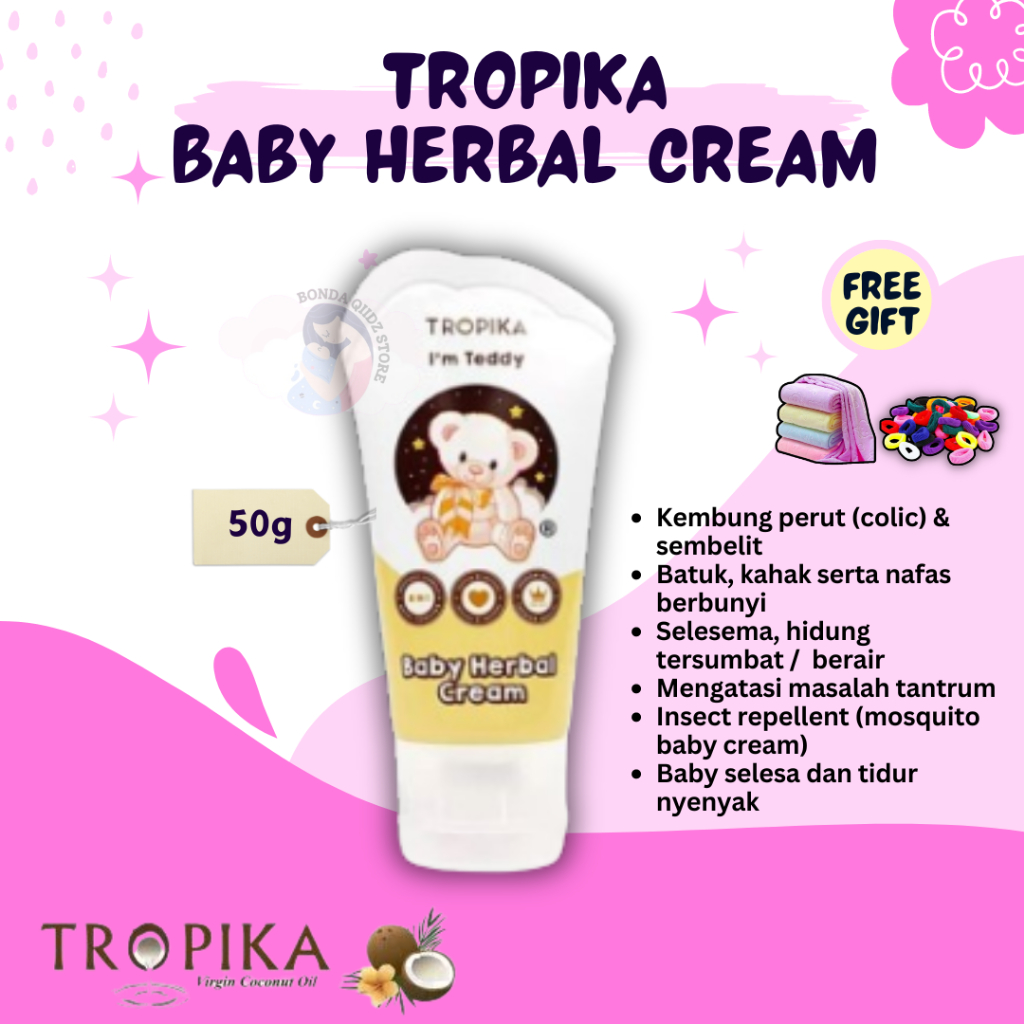 TROPIKA HERBAL BABY CREAM | HERBAL BABY CREAM TROPIKA | KRIM HERBA BABY ...
