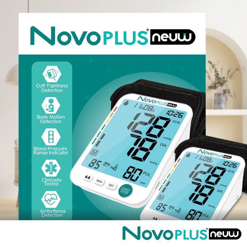 Novoplus NEUW NBP200D Upper Arm Blood Pressure Monitor Alat Tekanan ...