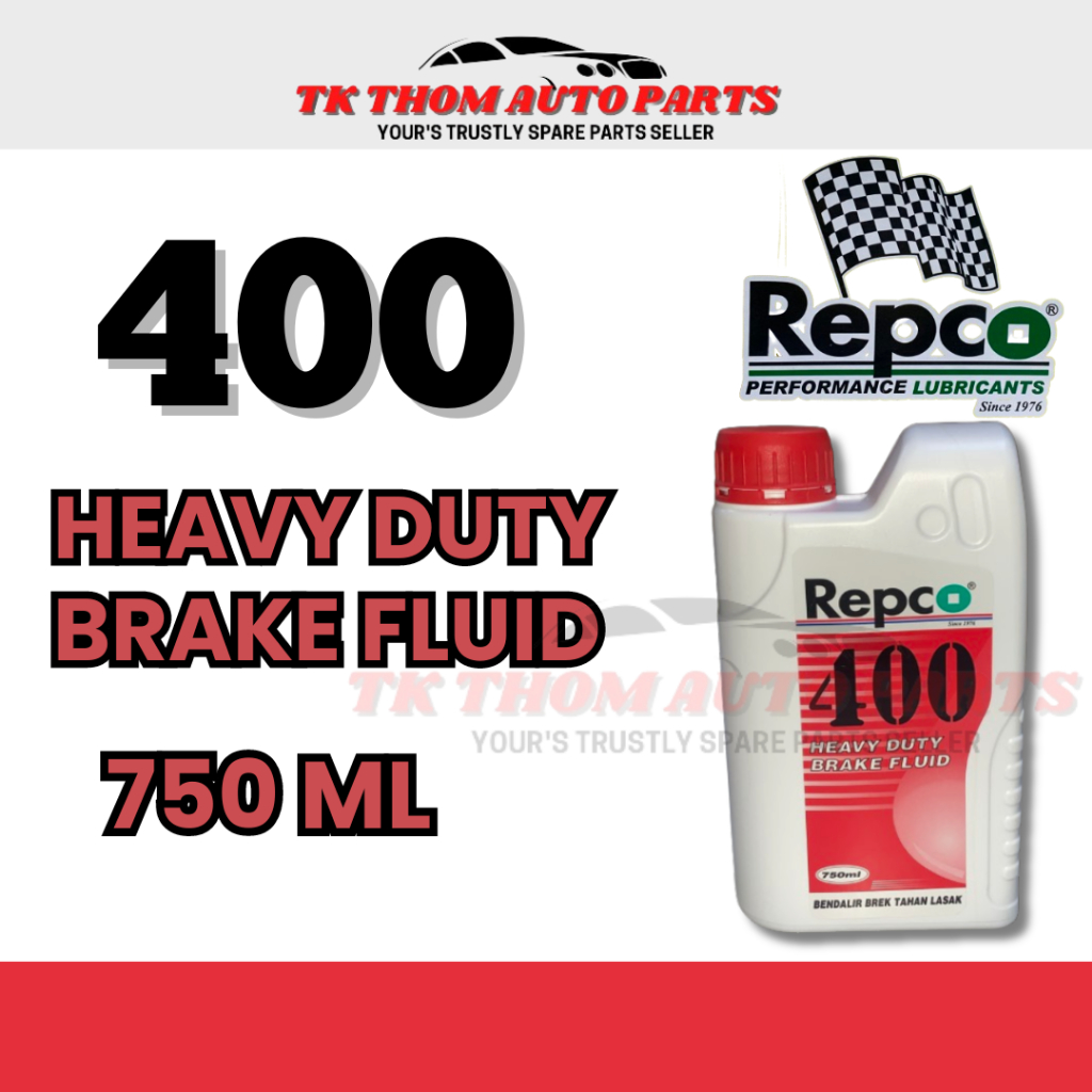 REPCO 400 Formula Heavy Duty Brake Fluid Dot-3(400ML/750ML) | Shopee ...