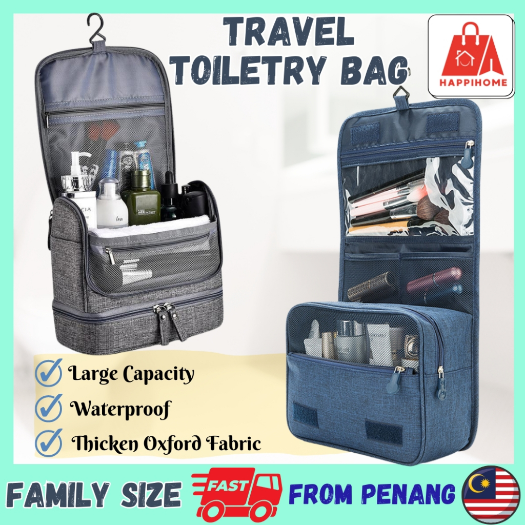 Waterproof Travel Toiletries Wash Bag Small Multipurpose Hook Toiletri ...