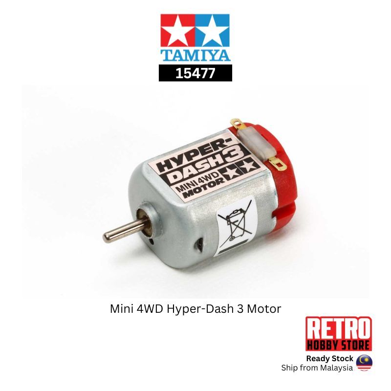 Tamiya 15477 ★ Mini 4WD Hyper Dash 3 Motor Single Shaft Engine for S2 ...