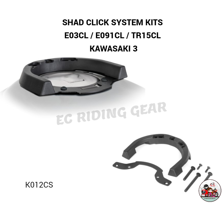 SHAD CLICK SYSTEM KITS E03CL / E091CL / TR15CL KAWASAKI 3 K012CS ...