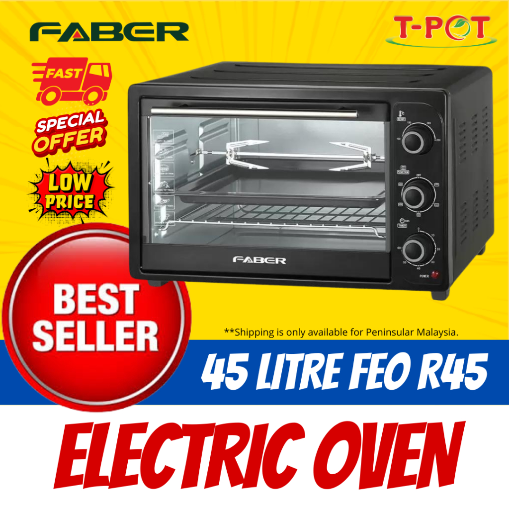 FABER FEO R45 ELECTRIC OVEN (45L) B | Shopee Malaysia