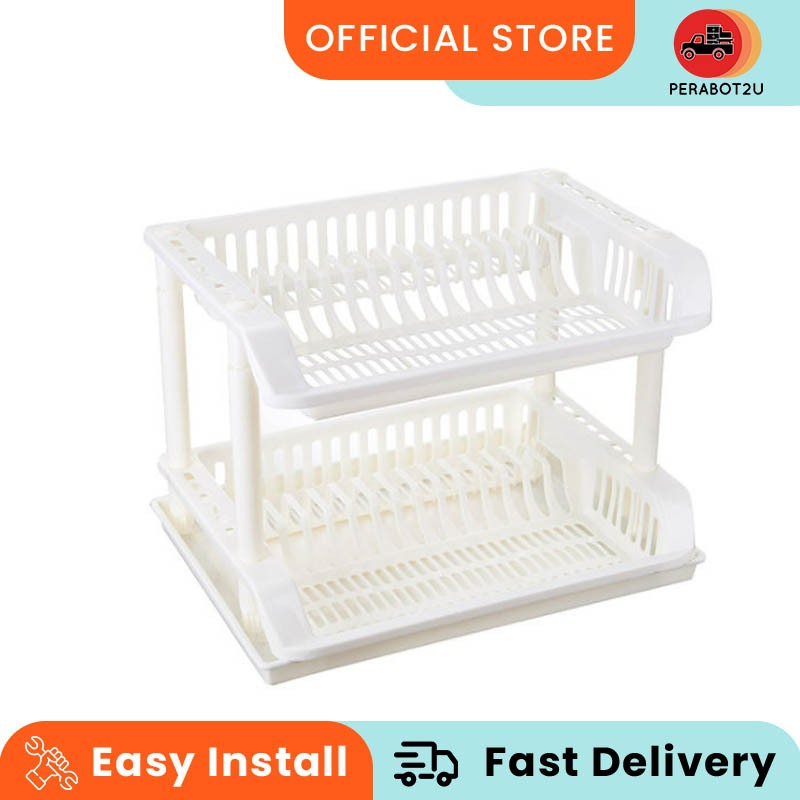 P2U FT Rak Pinggan / Rak Pinggan Plastik / Dish Rack plastic / Rak ...