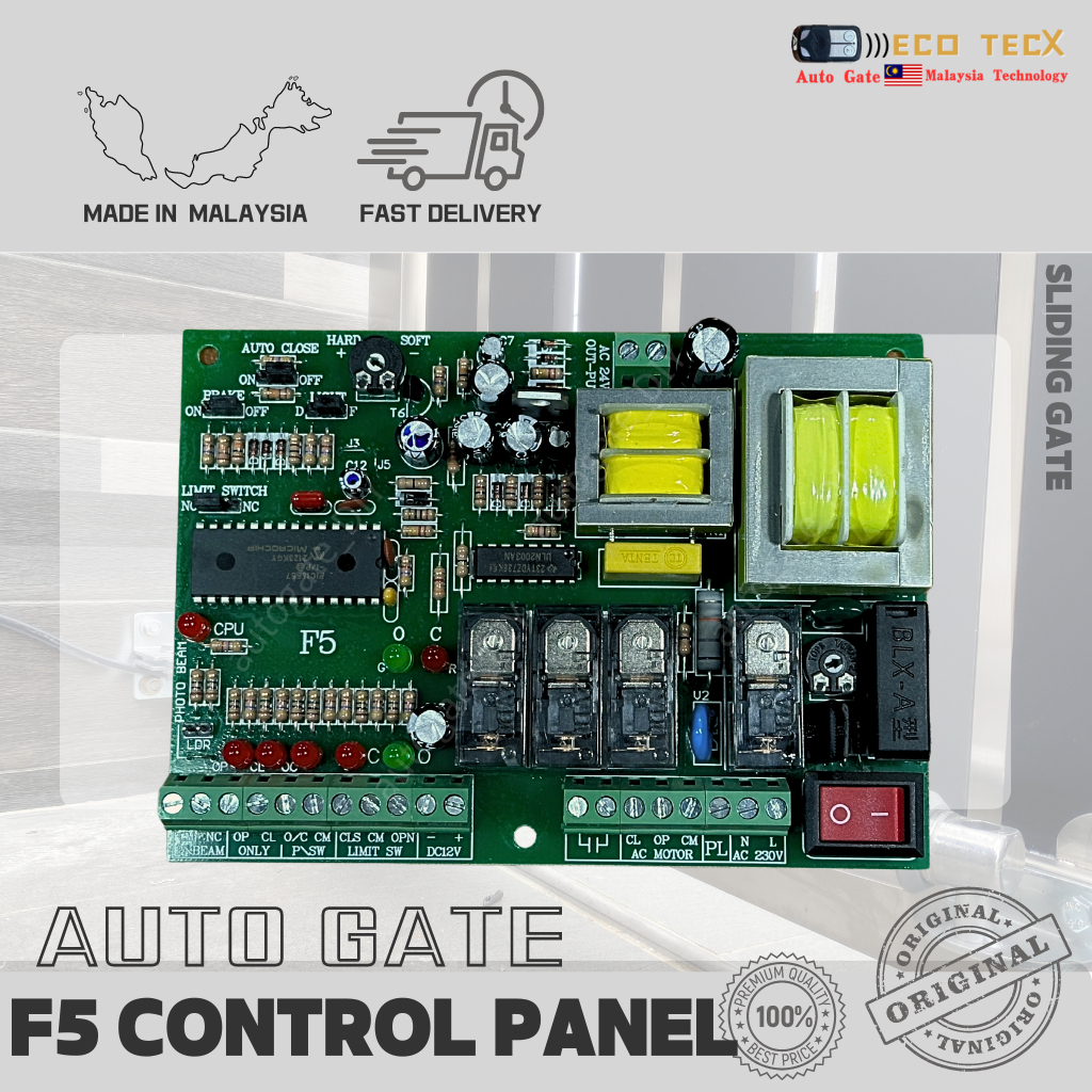 F5 AUTO GATE CONTROL PANEL BOARD FOR AC SLIDING AUTO GATE SYSTEM ...