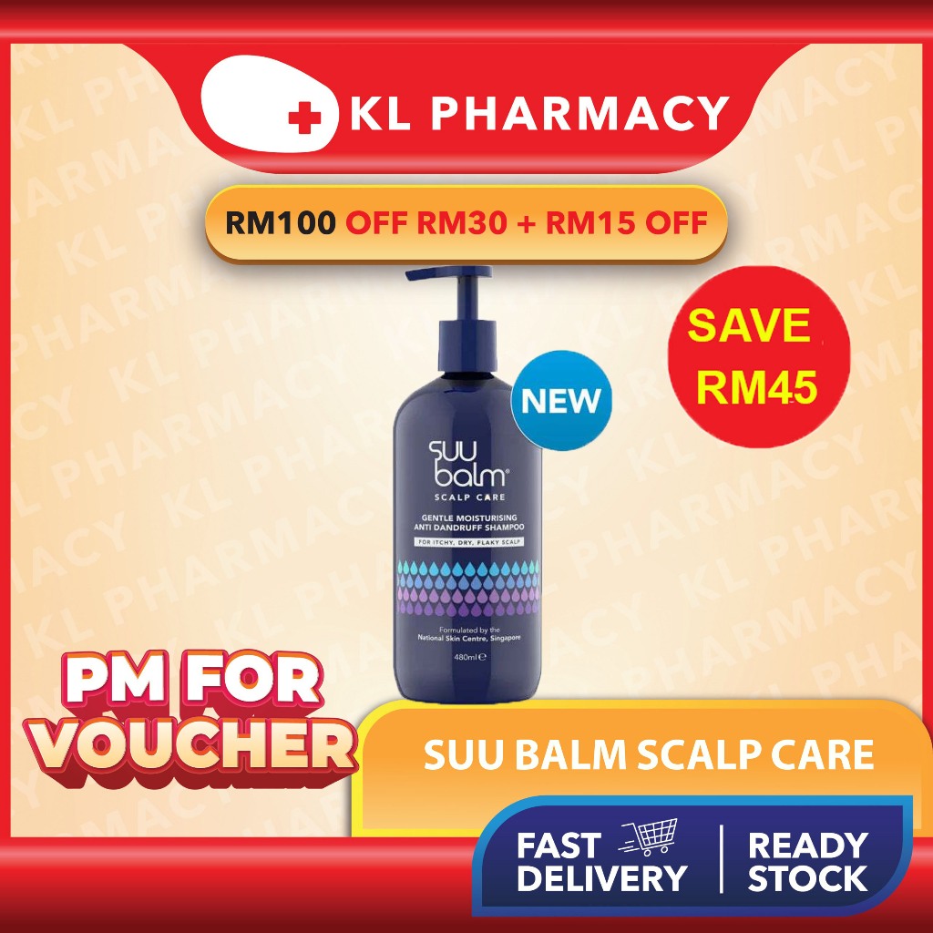 SUU BALM SCALP CARE GENTLE MOISTURISING ANTI DANDRUFF SHAMPOO 480ML | Shopee Malaysia