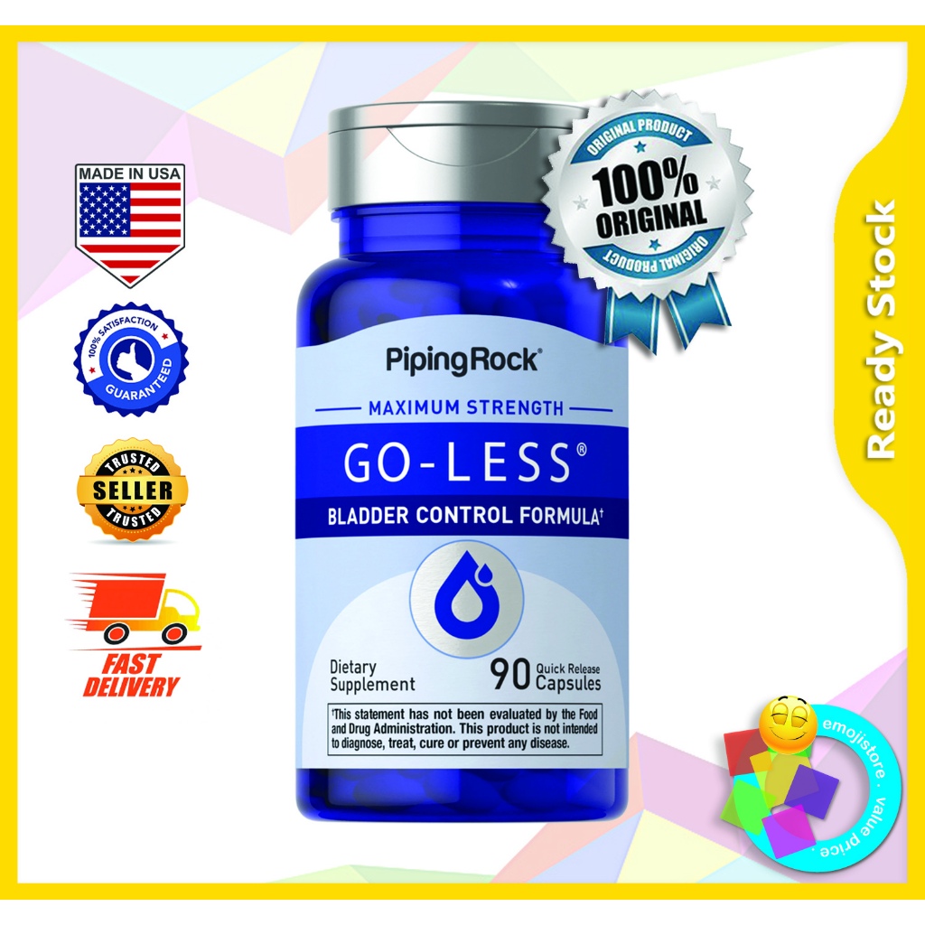 Piping Rock Go-Less Bladder Control (Maximum Strength), 90Caps(UTI ...