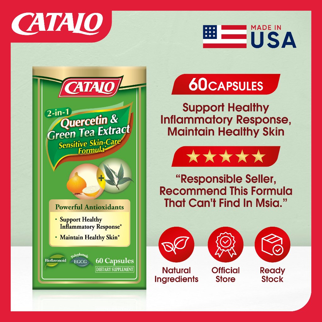 CATALO Natural Quercetin & Green Tea Extract | Relieve Respiratory ...