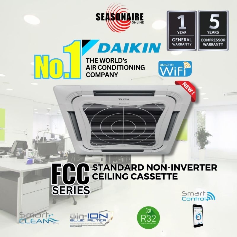 [𝗡𝗘𝗪] 𝗗𝗔𝗜𝗞𝗜𝗡 𝗥𝟯𝟮 𝗙𝗖𝗖-𝗦𝗘𝗥𝗜𝗘𝗦 𝗖𝗘𝗜𝗟𝗜𝗡𝗚 𝗖𝗔𝗦𝗦𝗘𝗧𝗧𝗘 𝗡𝗢𝗡-𝗜𝗡𝗩𝗘𝗥𝗧𝗘𝗥 𝗔𝗜𝗥 𝗖𝗢𝗡𝗗 | Shopee Malaysia