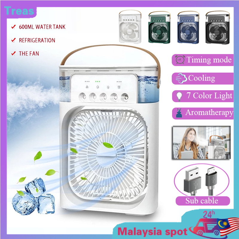 3 in 1 Mini Air Cooler USB Connection Portable Fan Humidifier Purifier ...