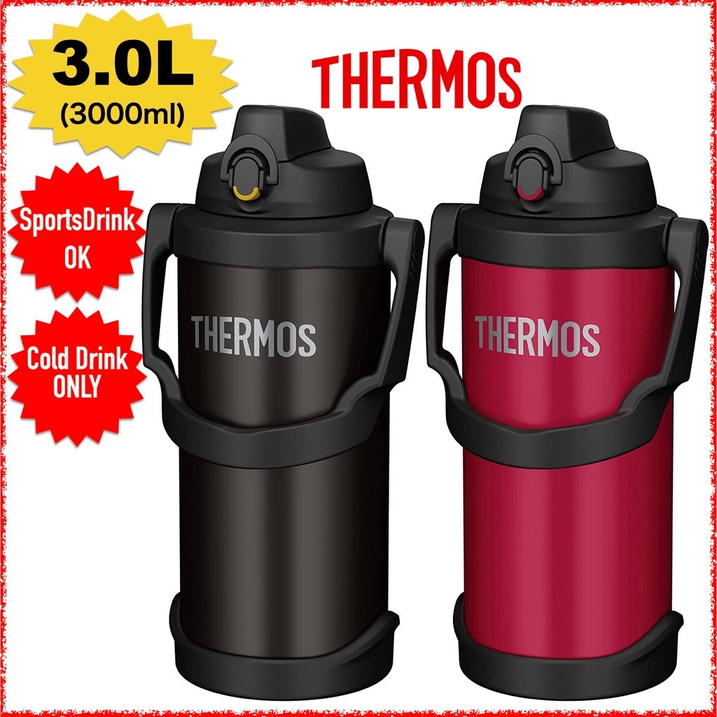 Thermos Brand 3000ml 3.0L Vacuum Insulated Hydration Sport Jar Flask FJQ-3000 FJQ | Shopee Malaysia
