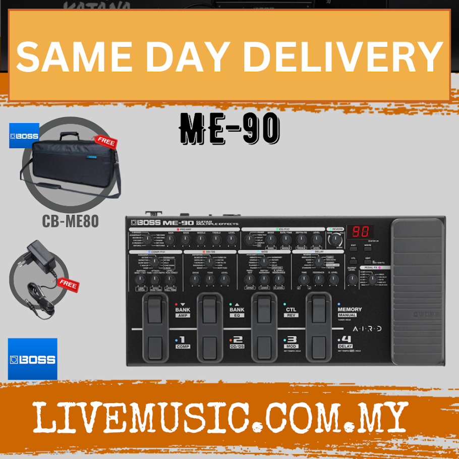 Boss ME-90 Guitar Multi-effects Pedal w/Bag And Adapter ( ME90 / ME 90 ...
