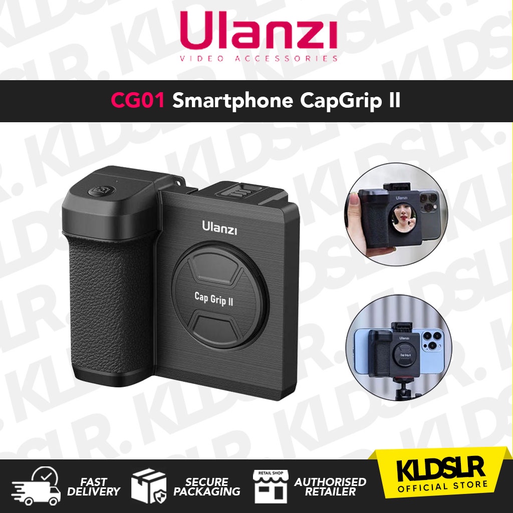 Ulanzi CapGrip II CG01 New Wireless Bluetooth Smartphone Selfie Handle ...