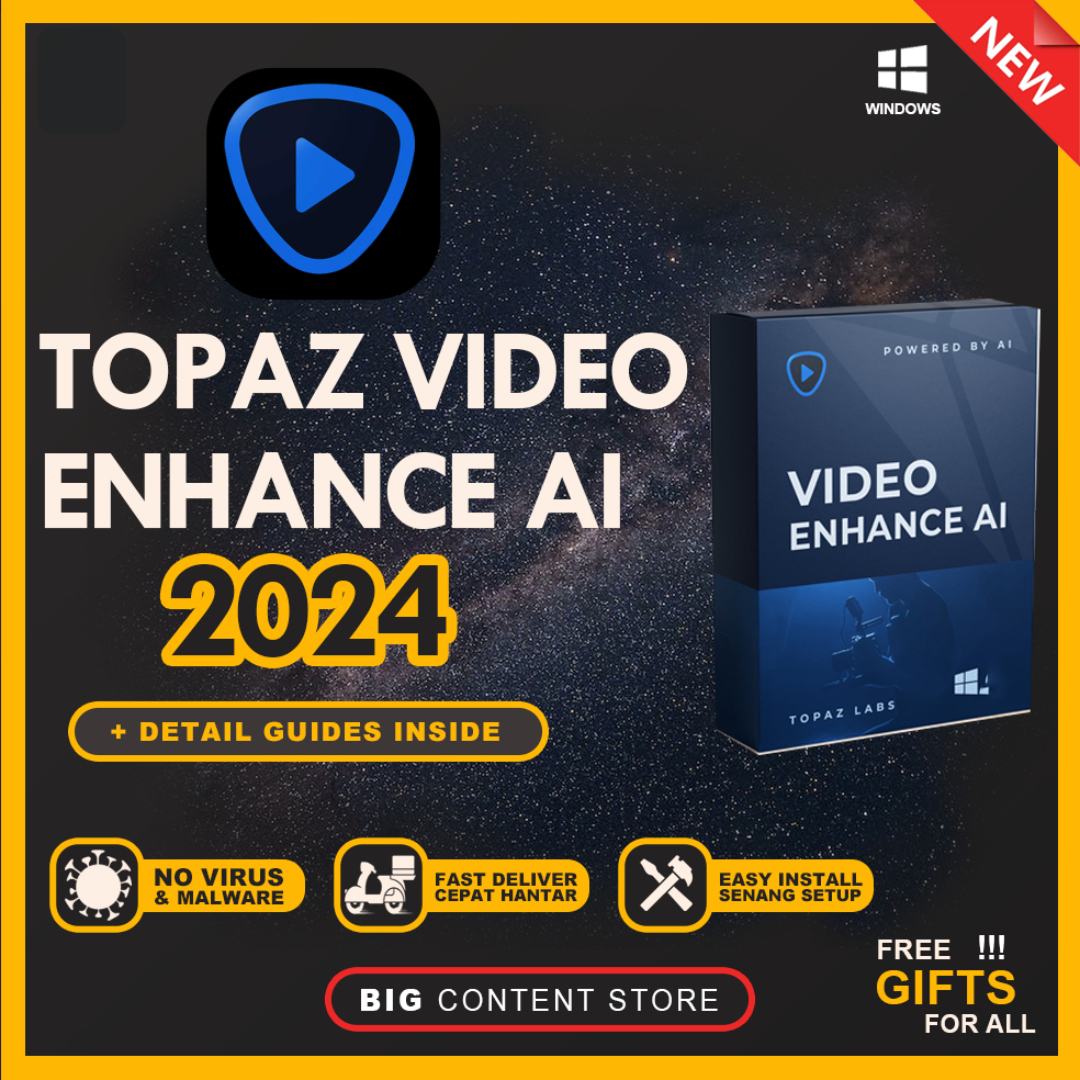 Topaz Video Enhance AI v7.0 💯 EASY INSTALL SOFTWARE 💯 LIFETIME PREMIUM ...