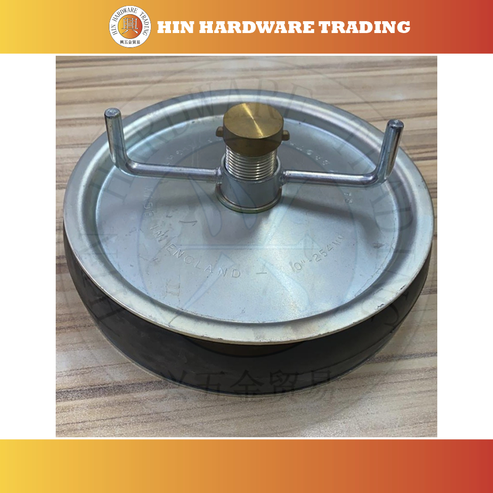 10" Steel Drain Testing Plug With Metal End Cap Made In England TP10 ...