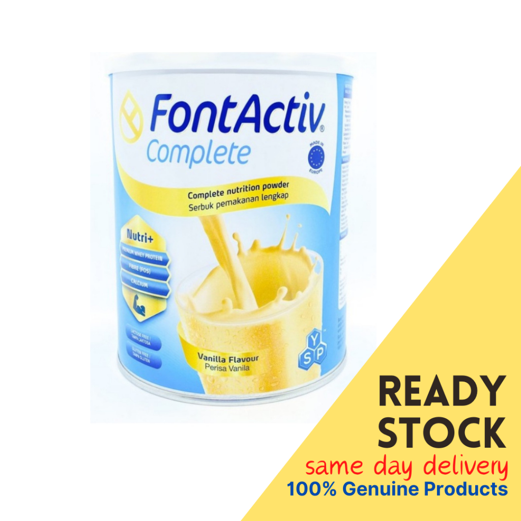 FontActiv Complete Vanilla Flavour 800g (Font Activ) | Shopee Malaysia