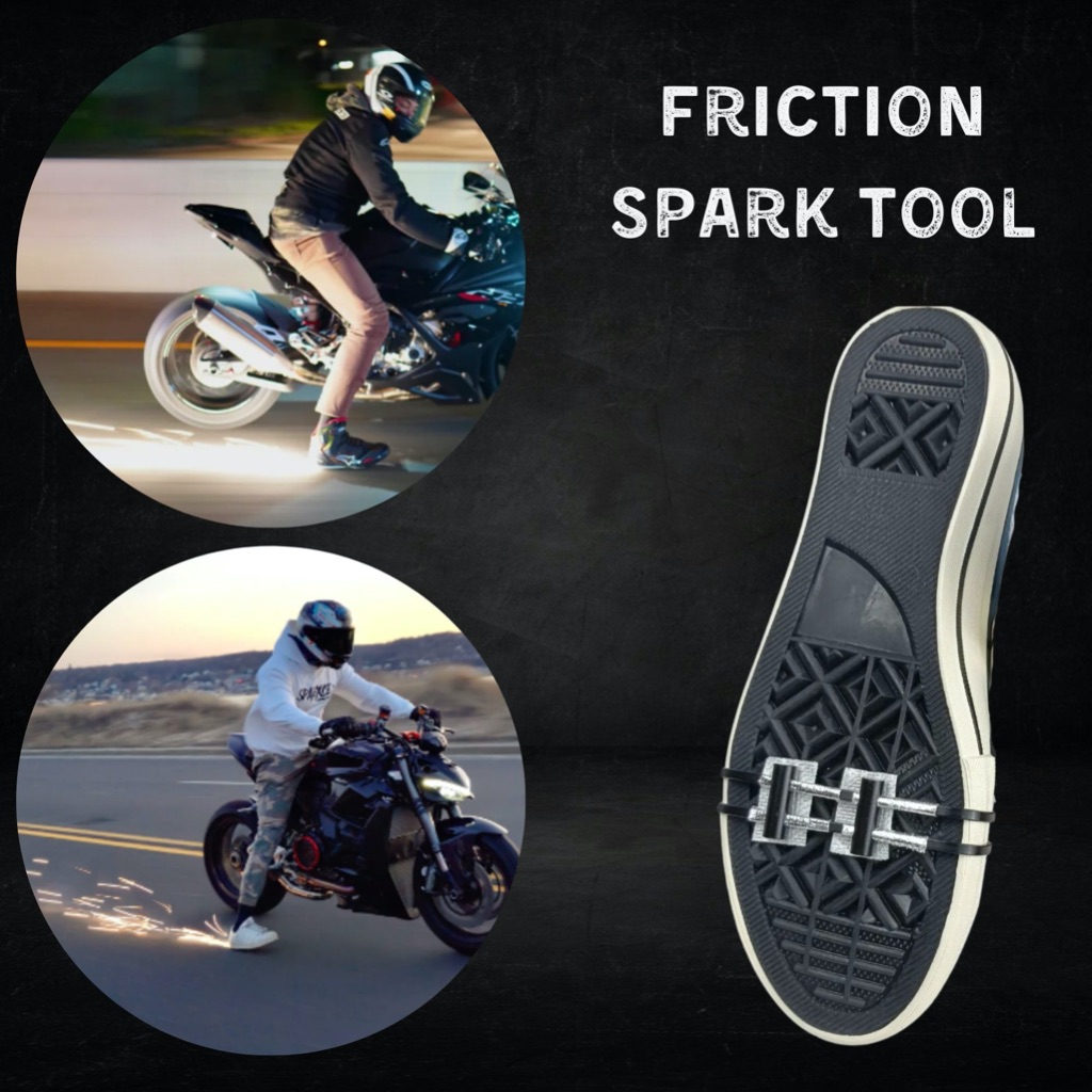 Bike Friction Spark Flint Pad Bike Adjustable Shoe Flint Pad Bicycle ...