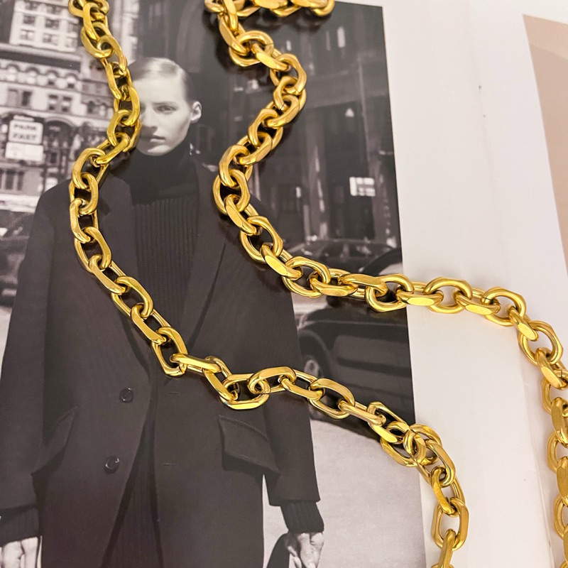 Stainless steel Bulky XL thick link chain for DIY 50cm | Shopee Malaysia