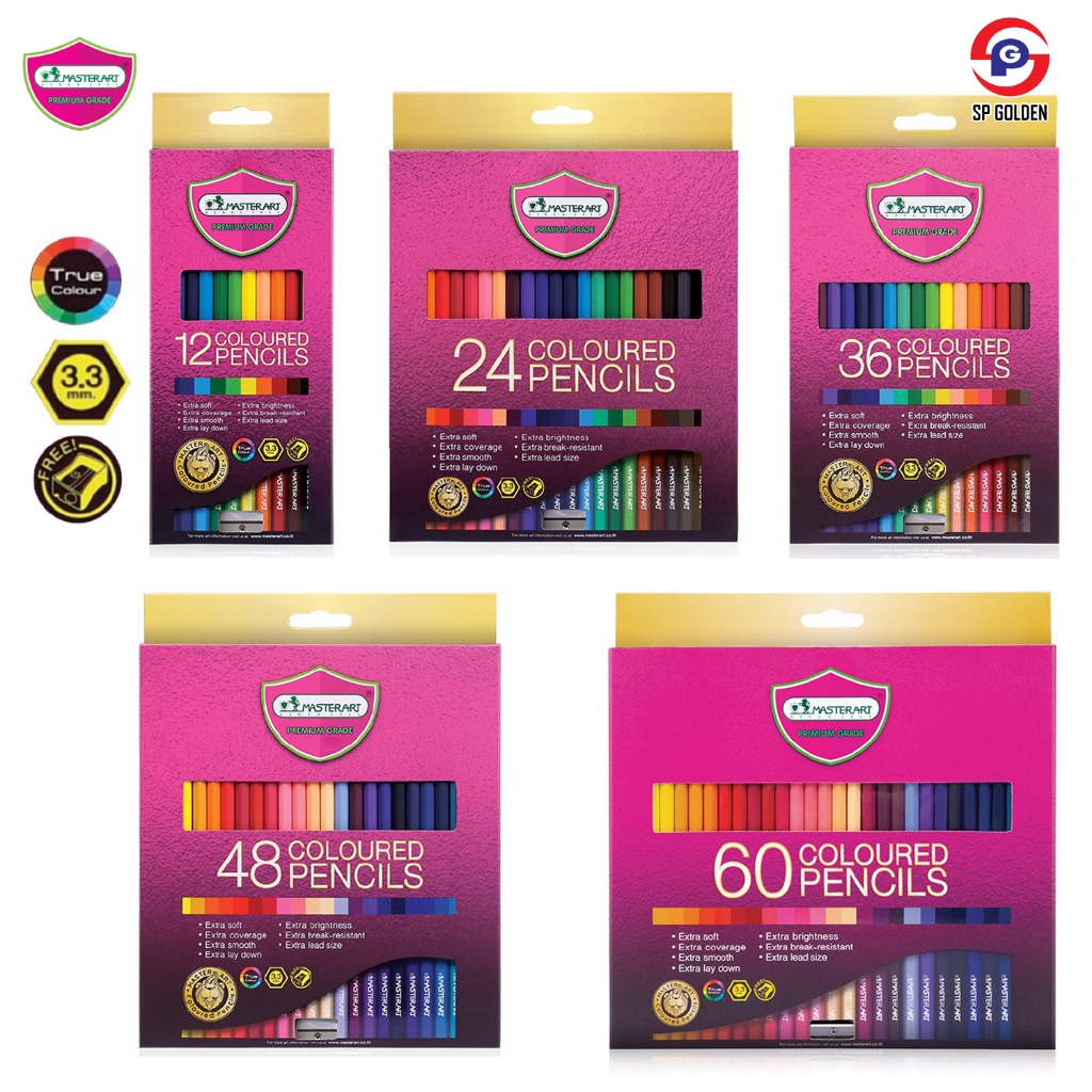 Master Art Master Series Colour Pencils 12 / 24 / 36 / 48 / 60 | Shopee ...