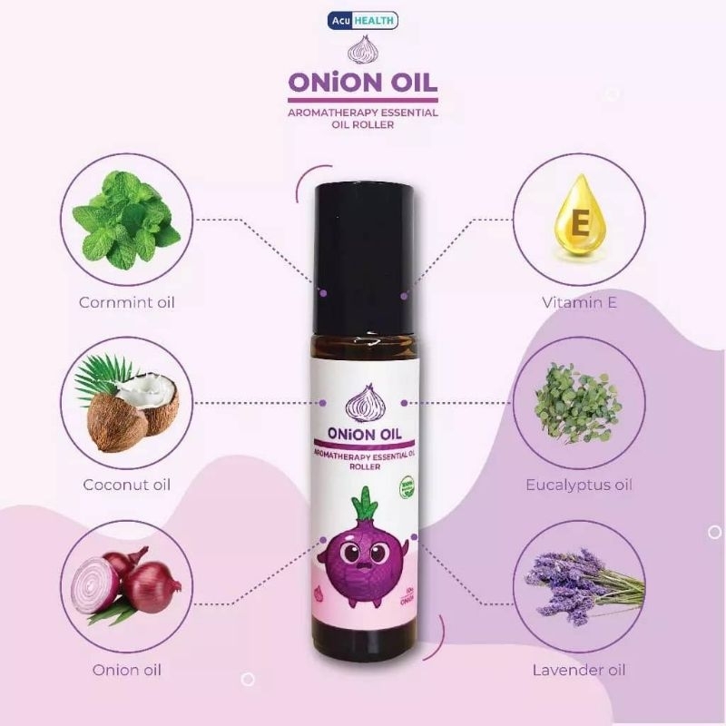Onion Oil & Minyak Cengkih Aromatherapy Essential Oil Roller Clove Bud ...
