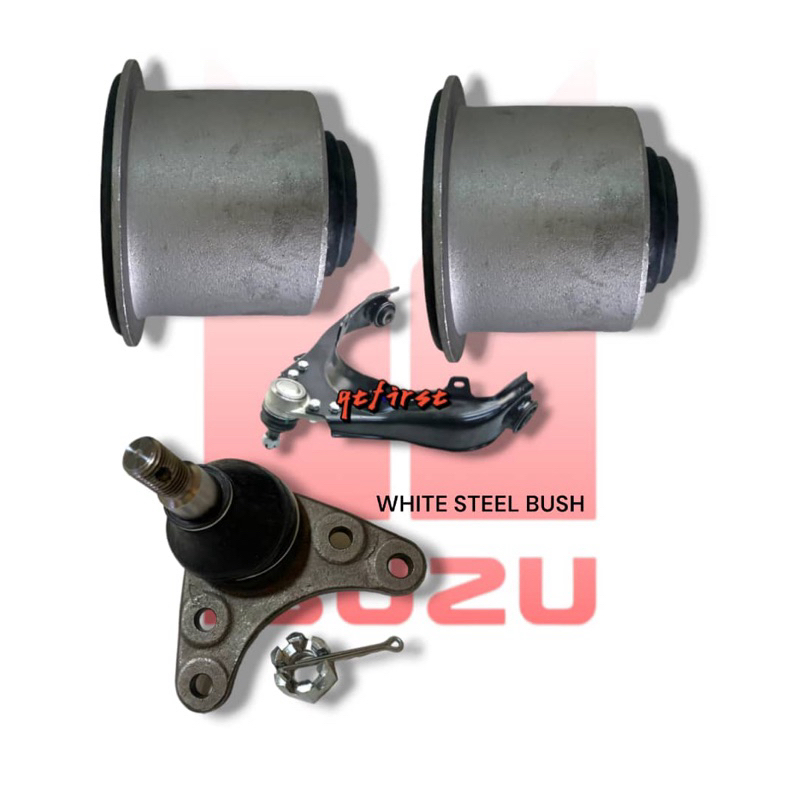 UPPER ARM BALL JOINT / BUSH -WHITE STEEL BUSHING FOR ISUZU DMAX V-CROSS ...