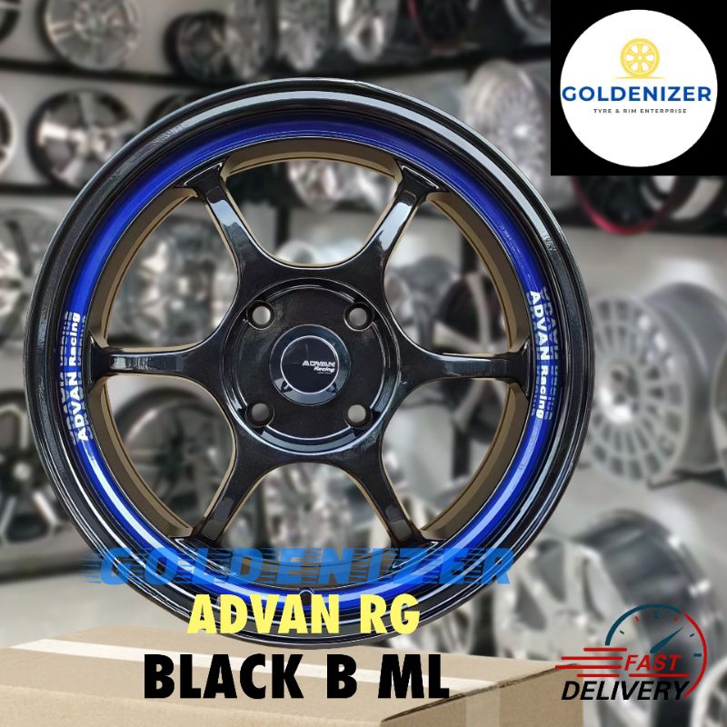 (2pc)Advan RG sport rim 🛞 kereta 14" 15" 16" 17" | Shopee Malaysia