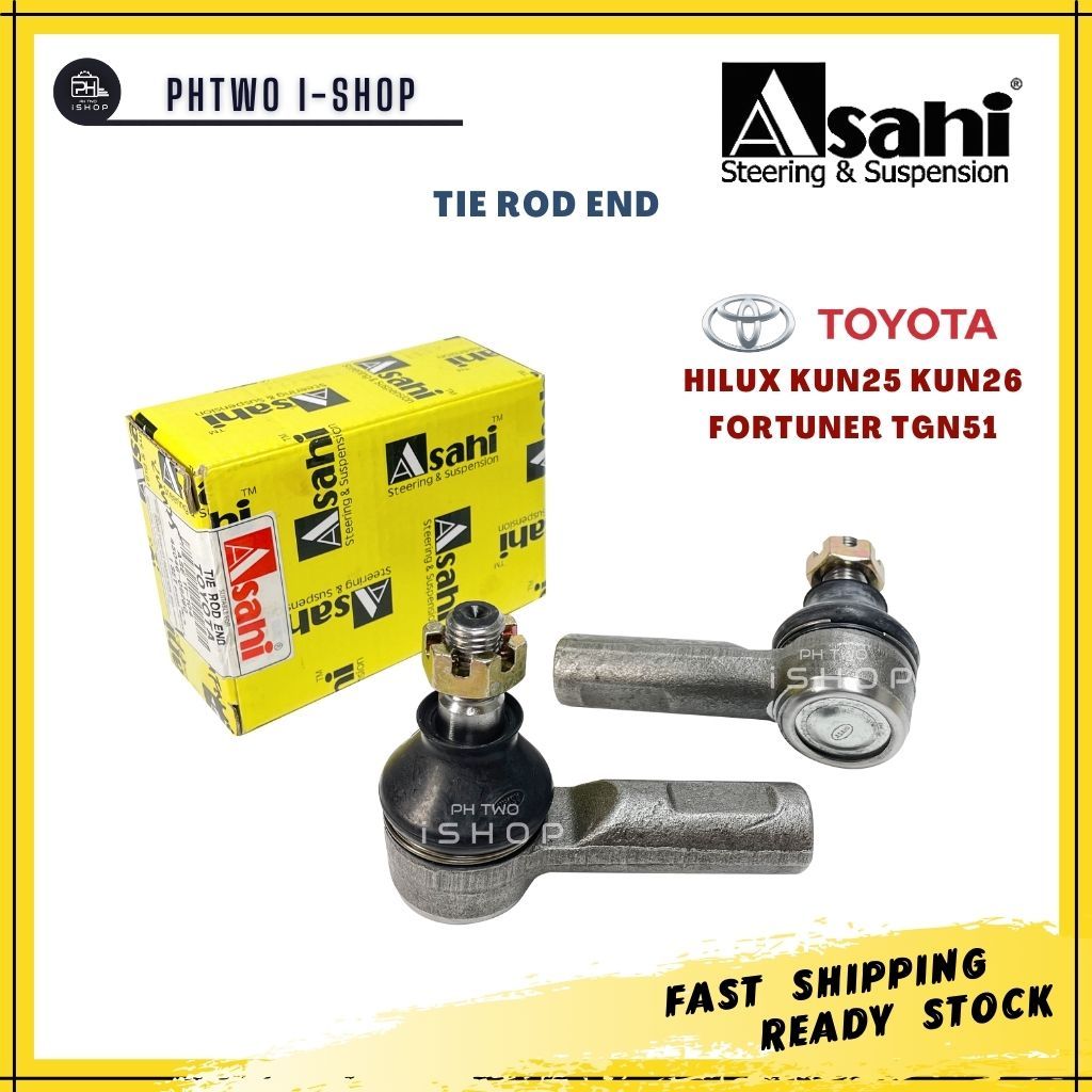TIE ROD END - TOYOTA HILUX KUN25 KUN26 FORTUNER TGN51 ASAHI ASE 11-104 ...