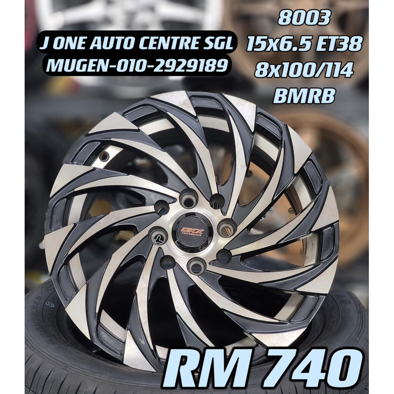 NEW RIM 15 GKX 8003 for VIOS MYVI ALZA AXIA BEZZA SAGA BLM VVT WAJA ...