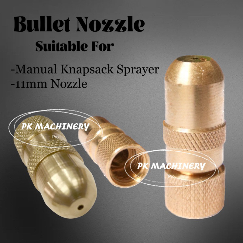 Bullet Nozzle Manual Knapsack Sprayer Nozzle Kepala Tembaga Pam Racun ...