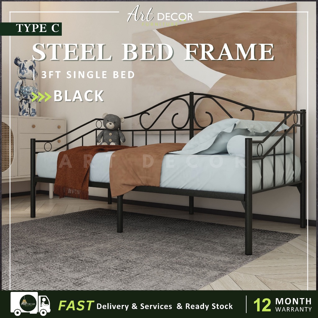 🔥READY STOCK🔥Single Bed Frame with tilam single/ Katil Bujang/Set 3ft ...