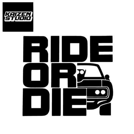 KAIZEN STUDIO Ride or Die Fast and Furious Motto Cutting Vinyl Sticker ...