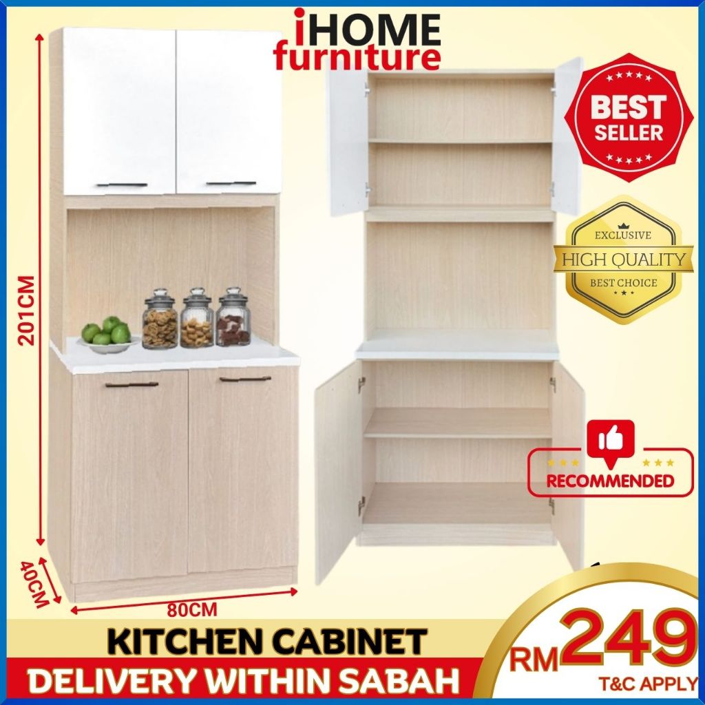 iHOME SABAH FURNITURE 🔥READY STOCK🔥Kitchen Cabinet Series Melamine Top ...