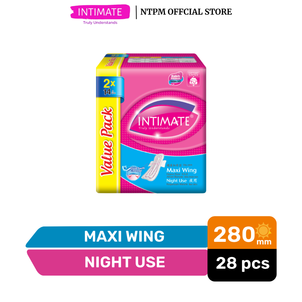 Intimate Night Maxi Wing 280mm (2 x 14pcs) | Shopee Malaysia
